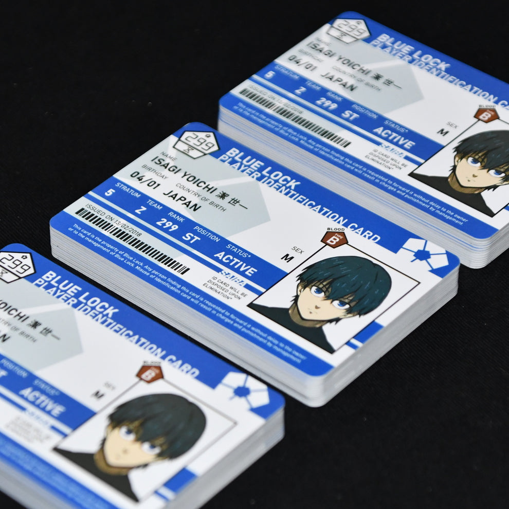 Blue Lock Identification Cards – Saiba Supplies
