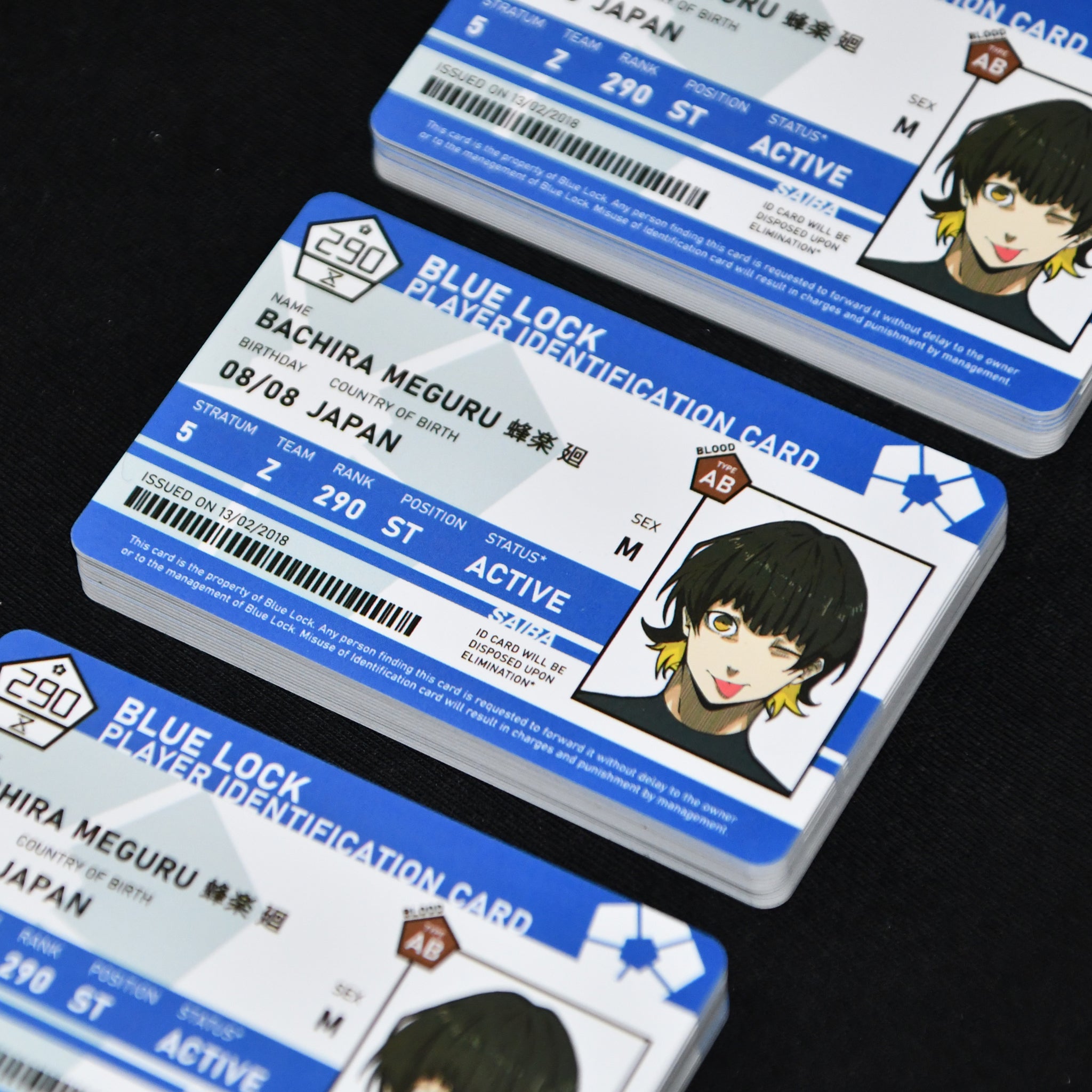 Blue Lock Identification Cards – Saiba Supplies